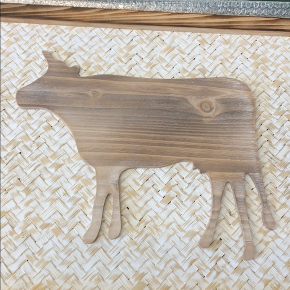 Wall Decor | Rustic Handmade Wood Bamboo Cow Picture Home Decor | Poshmark